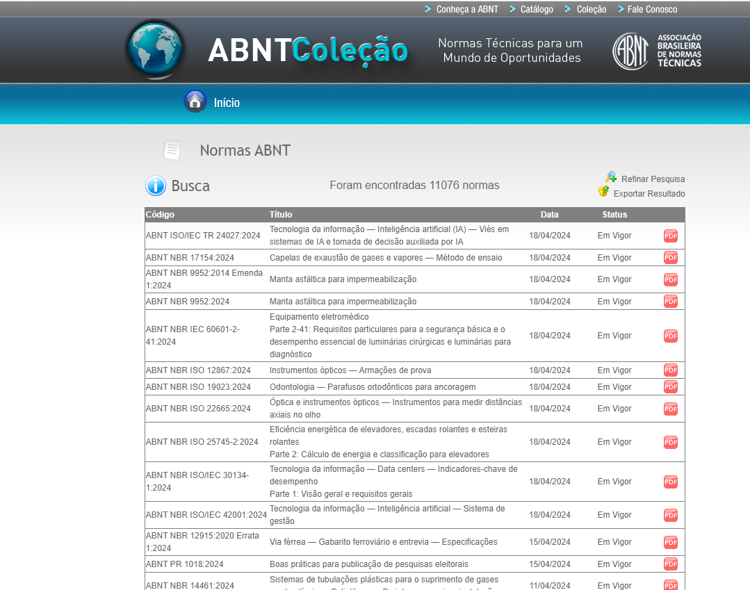 ABNT Coleção - AA Biblioteca Central Cesar Lattes